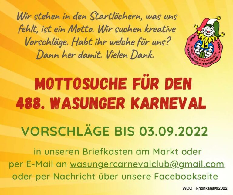 Karneval Motto Vorschlge