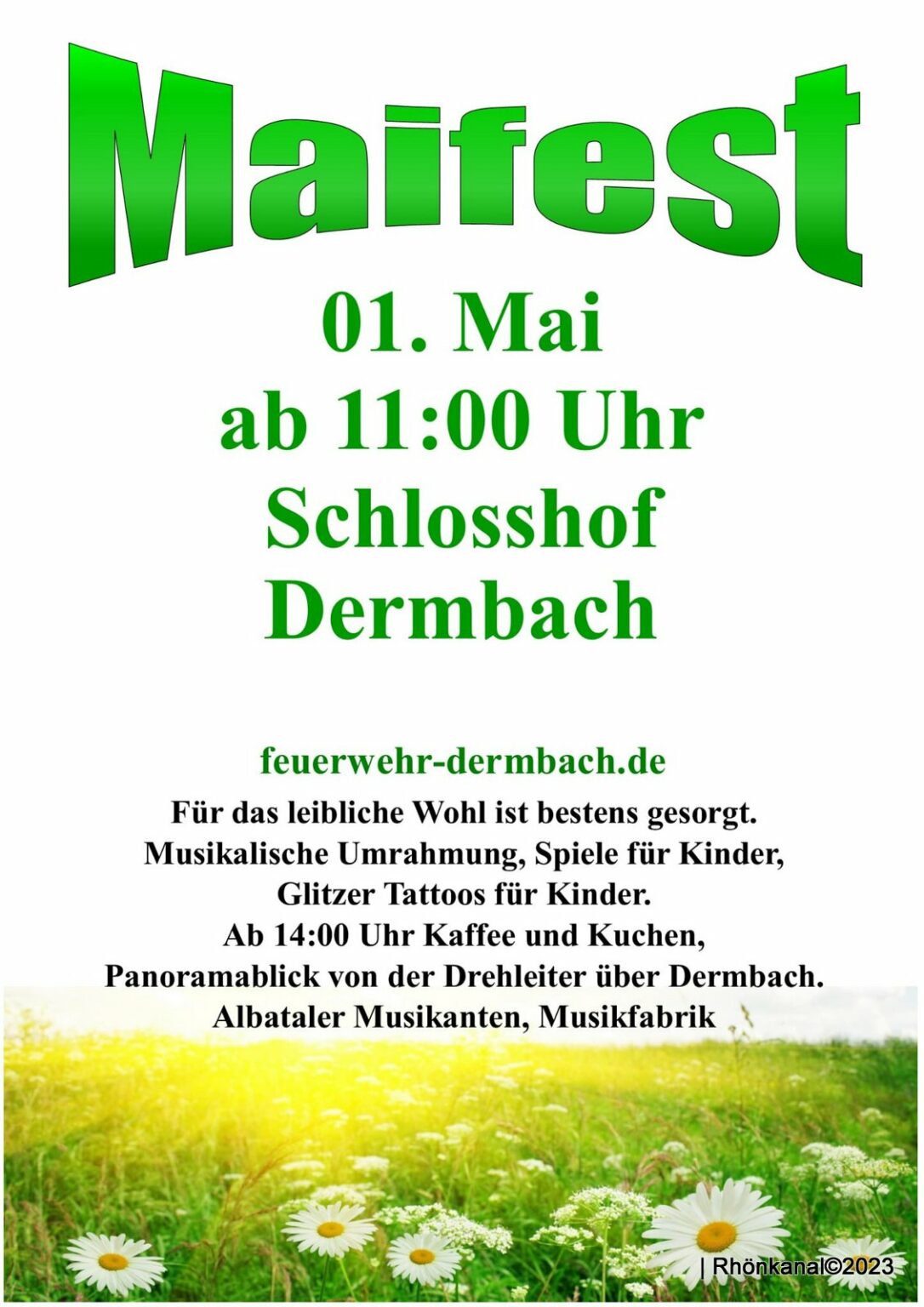 Maifest in Dermbach – Unterhaltung für Groß & Klein 1.5.23 – Rhönkanal ...