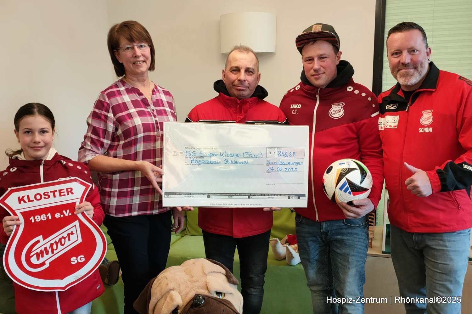 Starkes Team mit starken Fans: SG Empor Kloster überreicht Spende ans ...