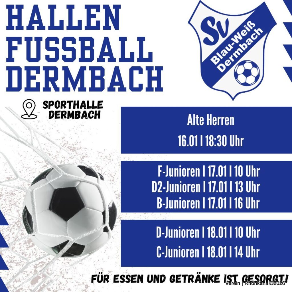 HEUTE – Jung & Alt im Fußballfieber: Hallenfußball in Dermbach 16. – 18 ...